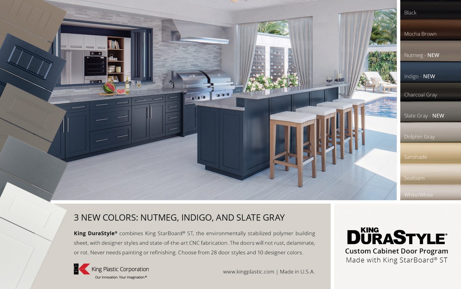 King DuraStyle Custom Cabinet Door Program | King Plastic Corporation