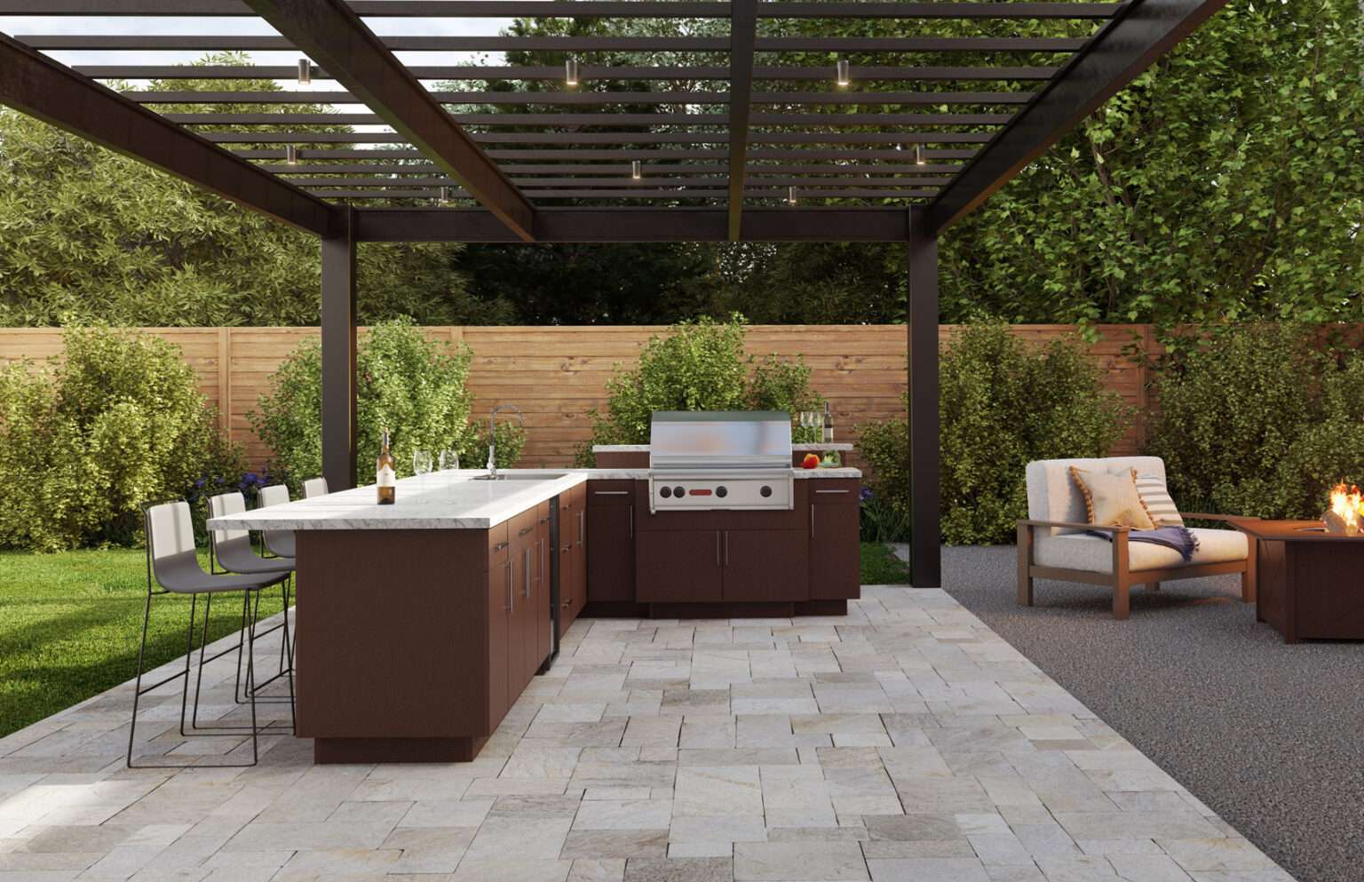 Custom CNC Cabinet | Outdoor Kitchen HDPE Cabinets